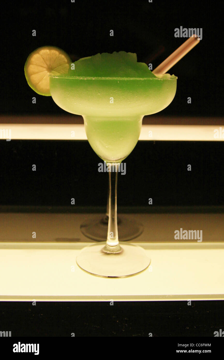 Margarita with a lemon slice, China Stock Photo - Alamy