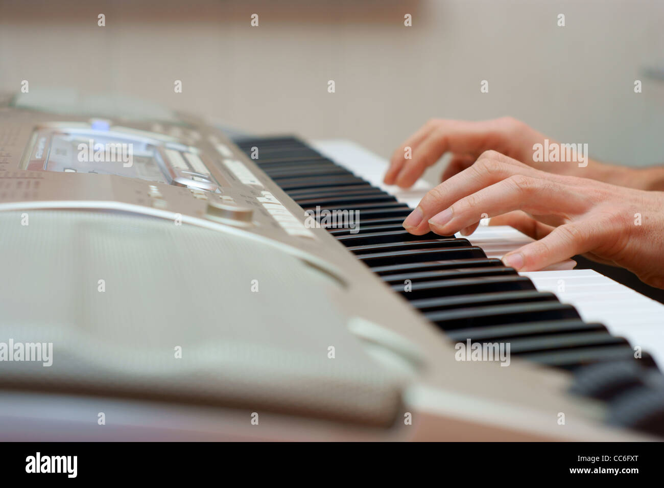 hands playing music on the piano, hands and piano player, keyboard ...