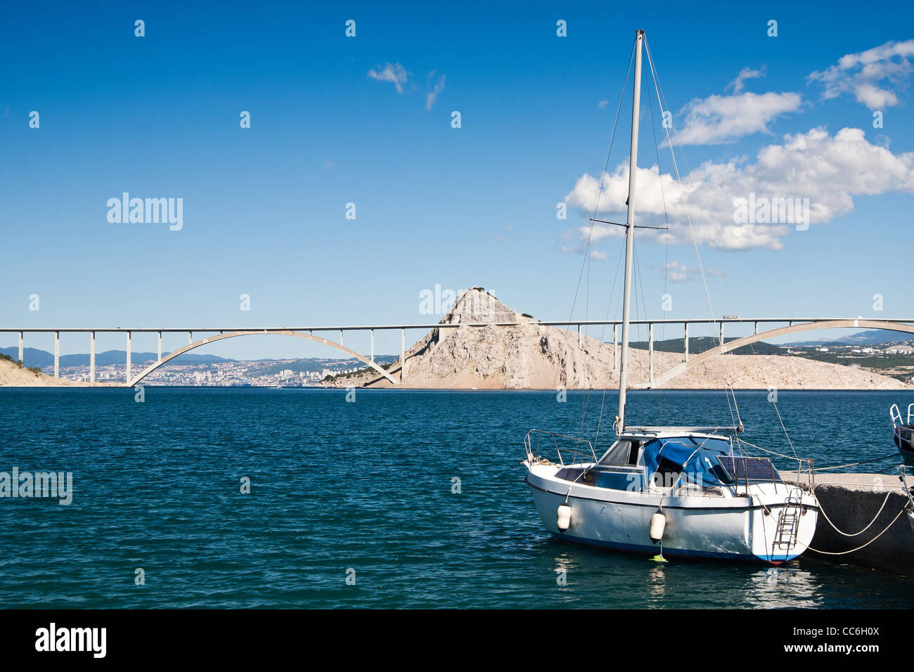 the bridge on island Krk - Croatia Stock Photo - Alamy