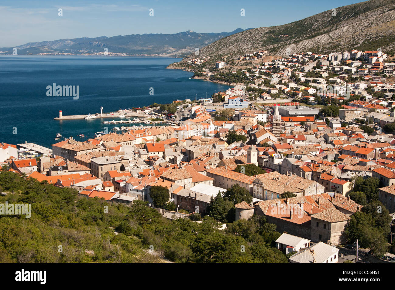 the coast of city Senj - Croatia Stock Photo - Alamy