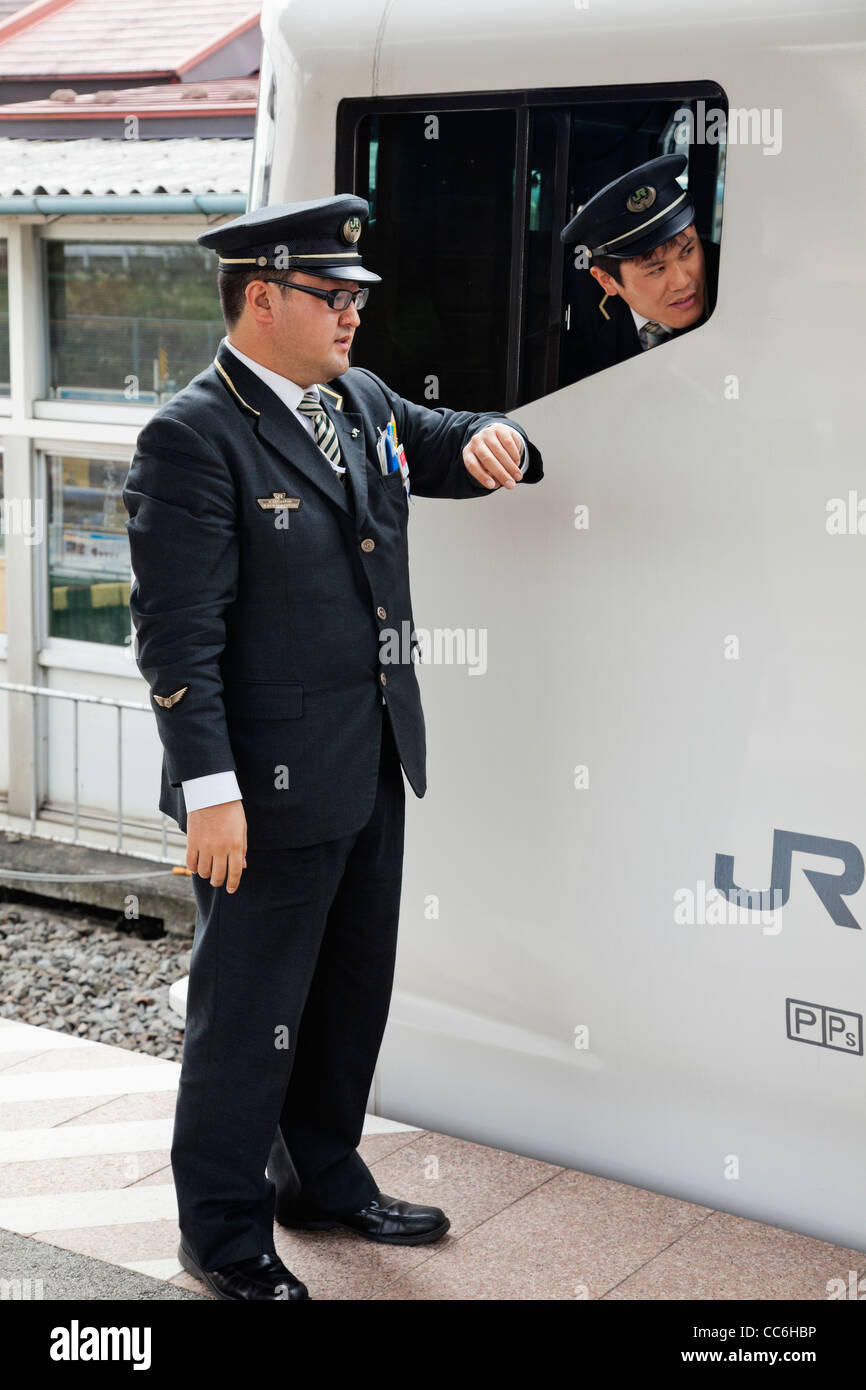 Railway guard hi-res stock photography and images - Alamy