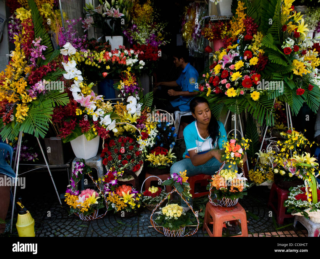 A colorful flower shot in Saigon Stock Photo - Alamy