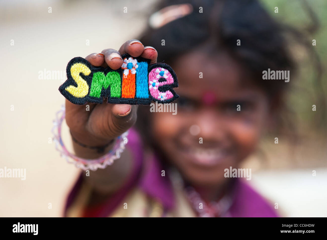 Indian poor girl smile hi-res stock photography and images - Alamy