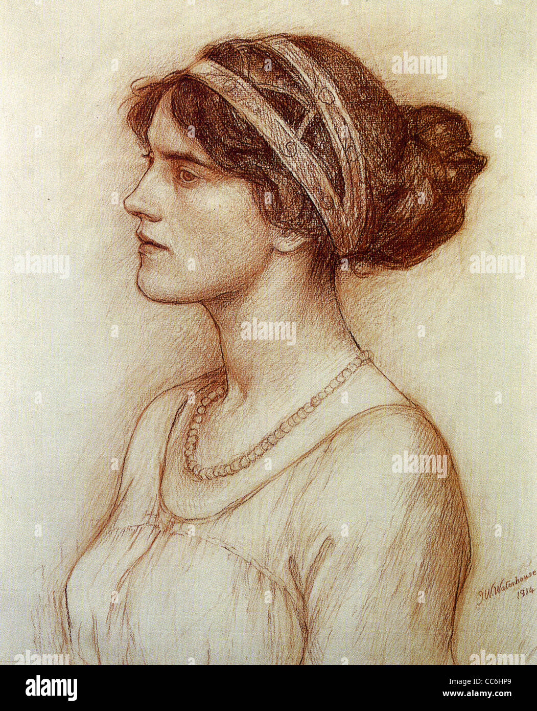 John william waterhouse study hi-res stock photography and images - Alamy