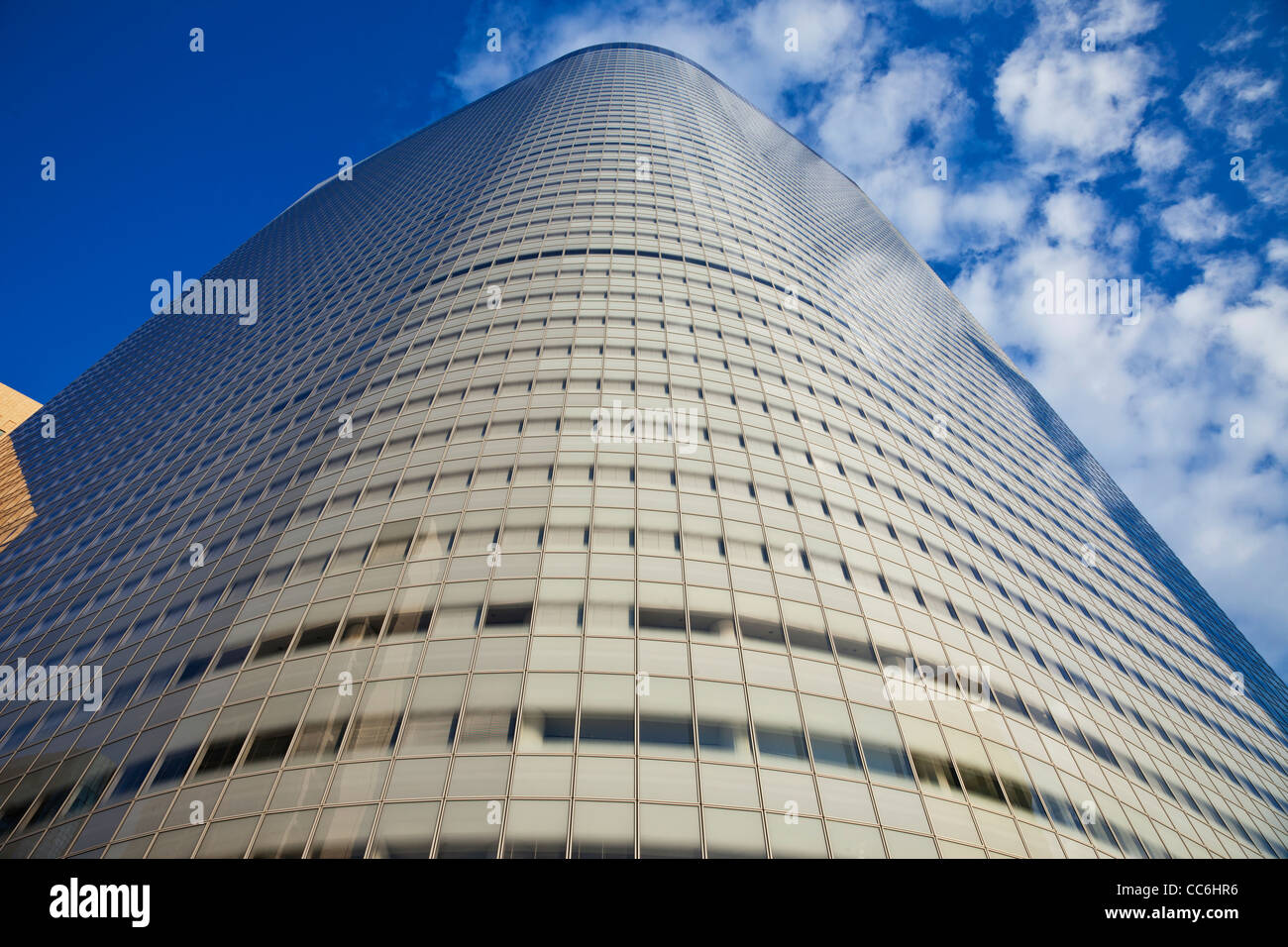 Japan, Tokyo, Shiodome, Dentsu Tower Building, Architect Jean Nouvel ...