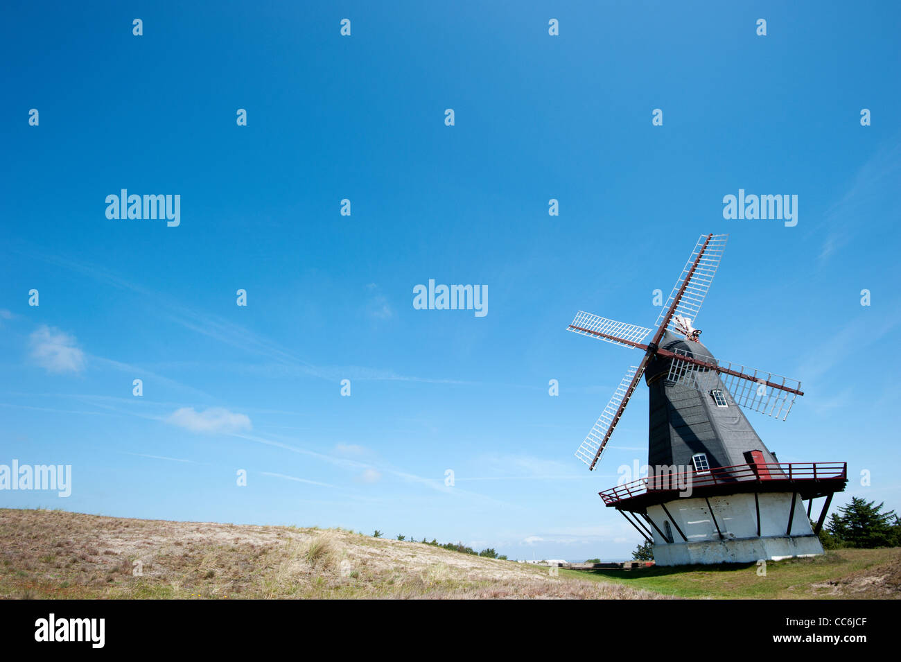 Windmill of Sonderho, Fano island, Denmark, Scandinavia, Europe Stock ...