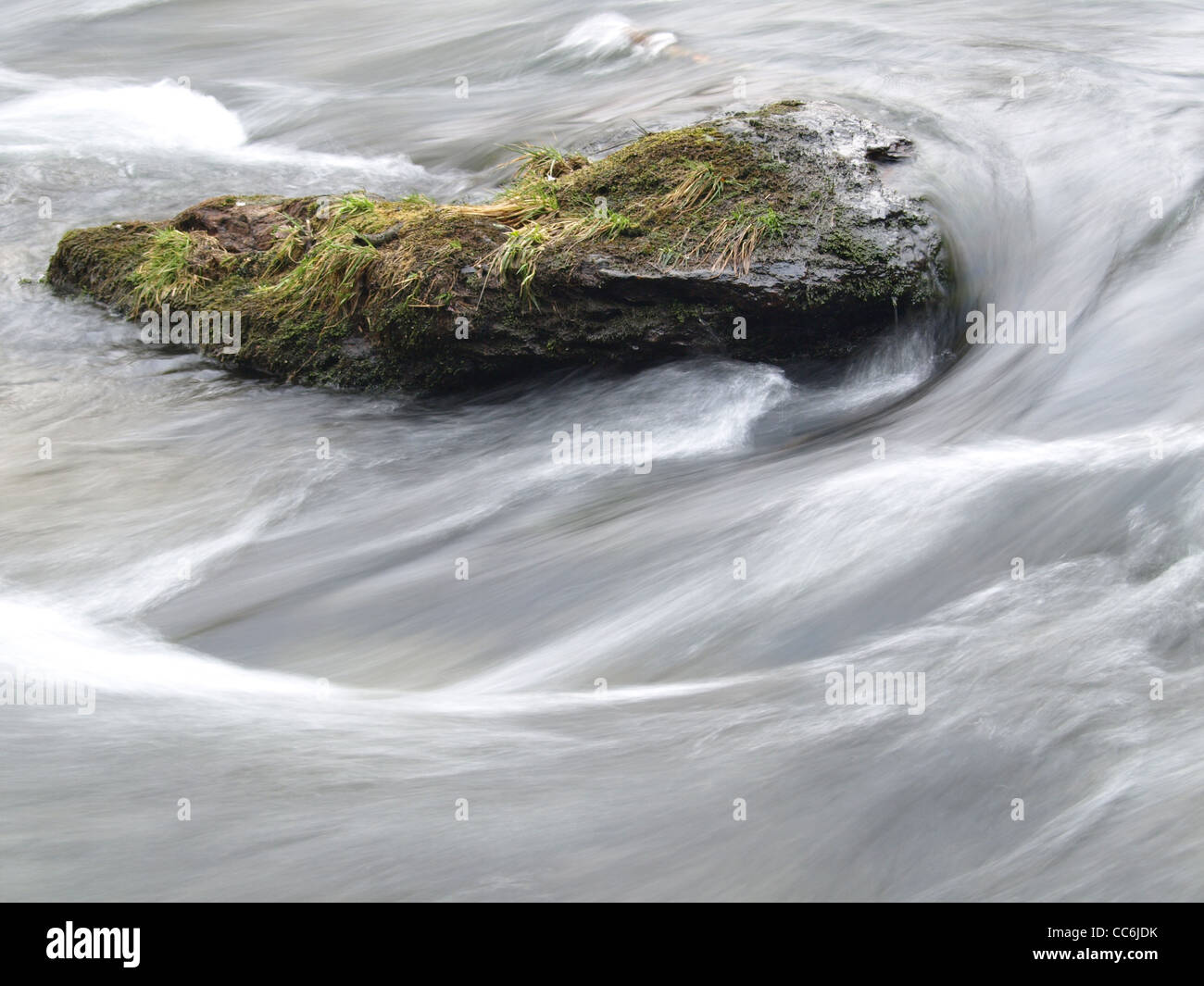 river "White Rain" Bavarian Forest Germany / Fluss "Weisser Regen ...