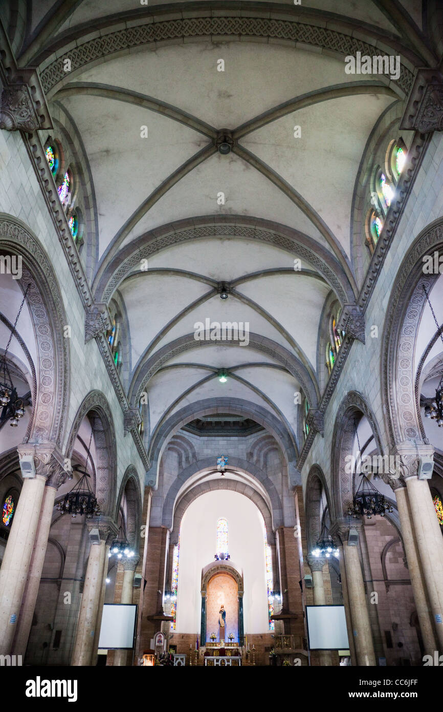 Philippines, Manila, Intramuros, Manila Cathedral Stock Photo - Alamy