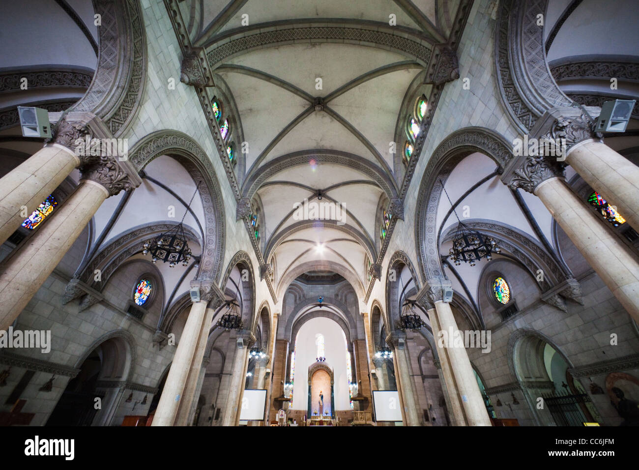 Philippines, Manila, Intramuros, Manila Cathedral Stock Photo - Alamy