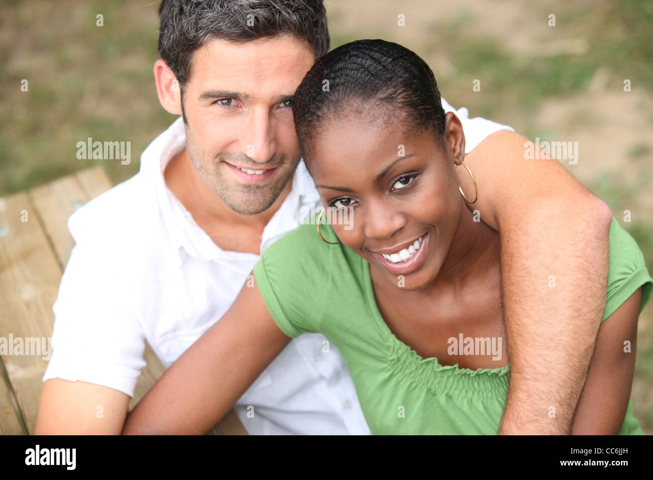 Married interracial couple bonding hi-res stock photography and images ...