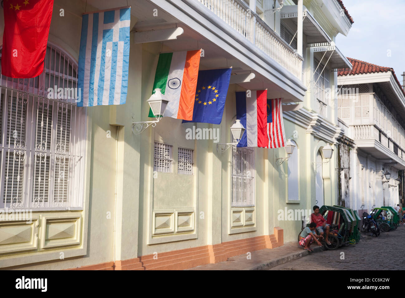 Philippines, Manila, Intramuros, Spanish Colonial Buildings Stock Photo ...