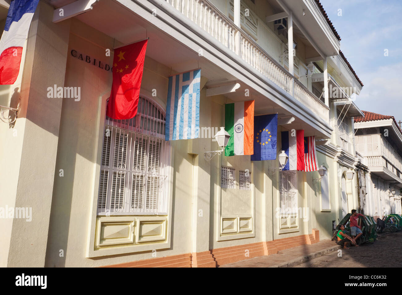 Philippines, Manila, Intramuros, Spanish Colonial Buildings Stock Photo ...