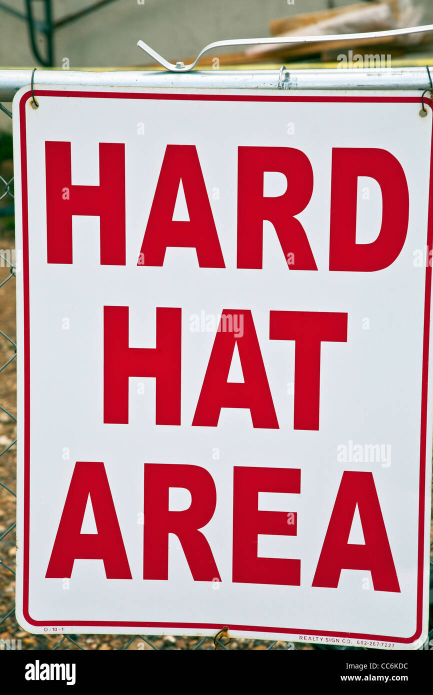 Hard hat sign hi-res stock photography and images - Alamy