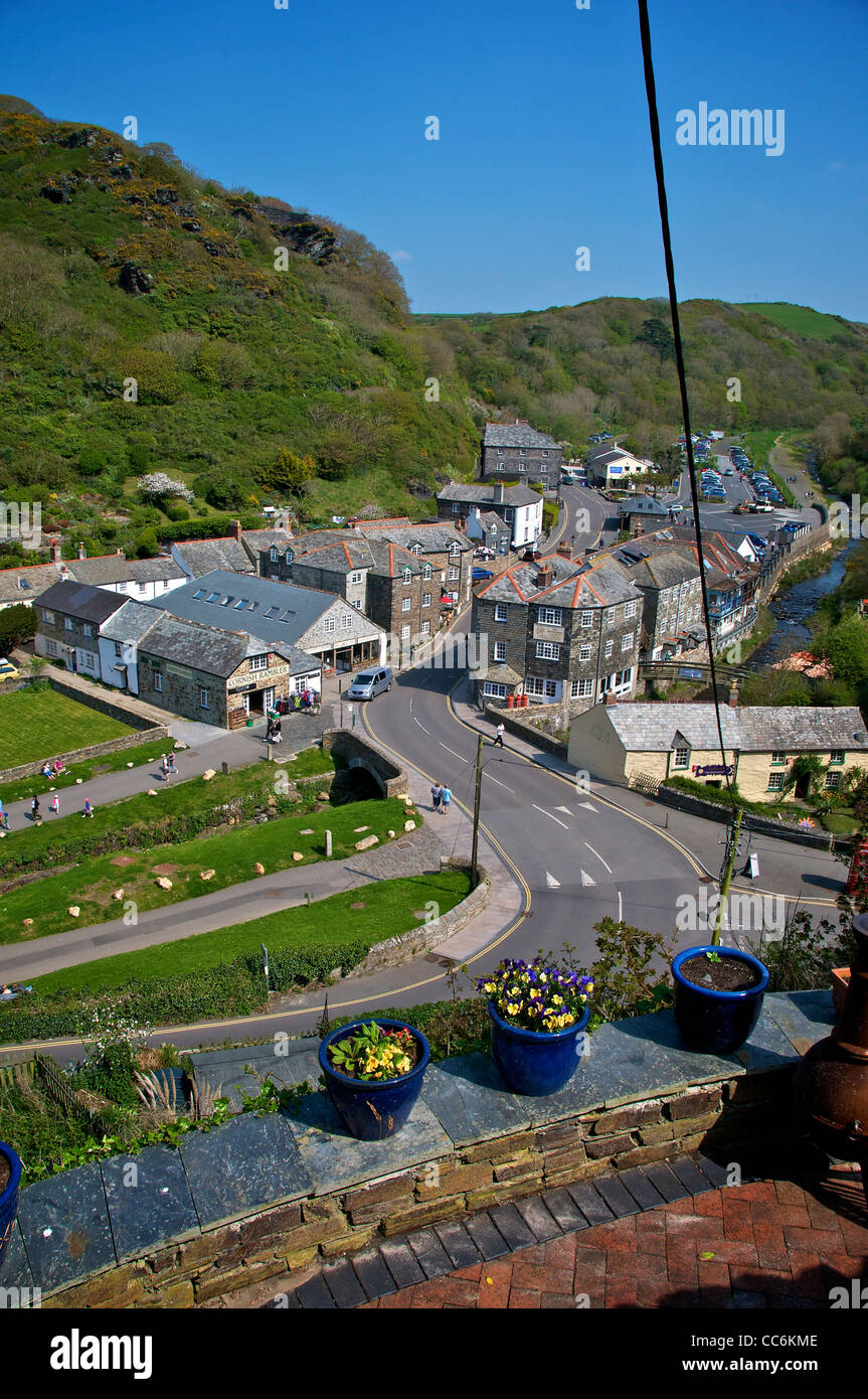 Boscastle Cornwall UK National Trust Bridge Stock Photo - Alamy