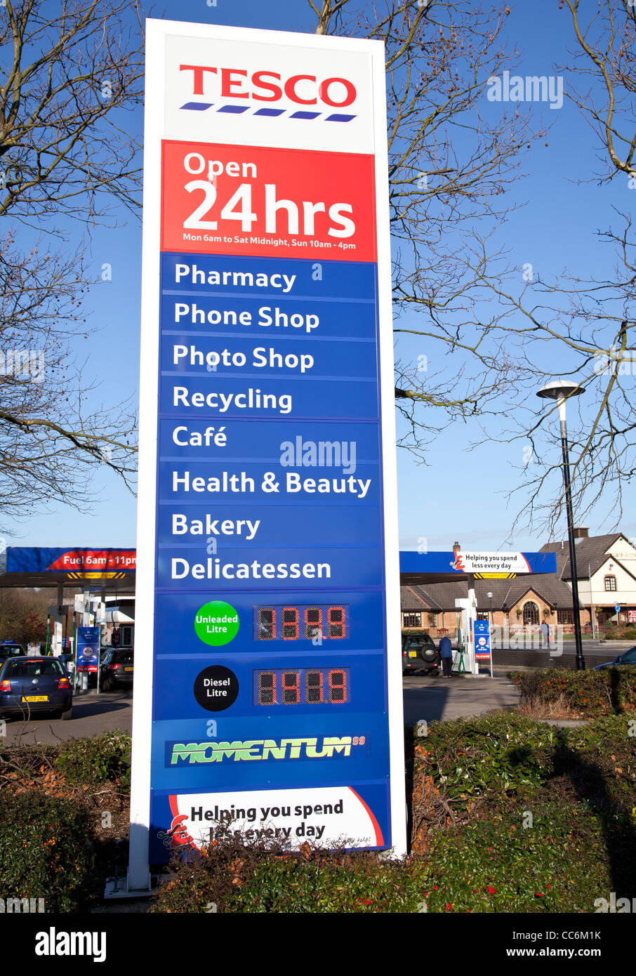 Tesco petrol station hi-res stock photography and images - Alamy