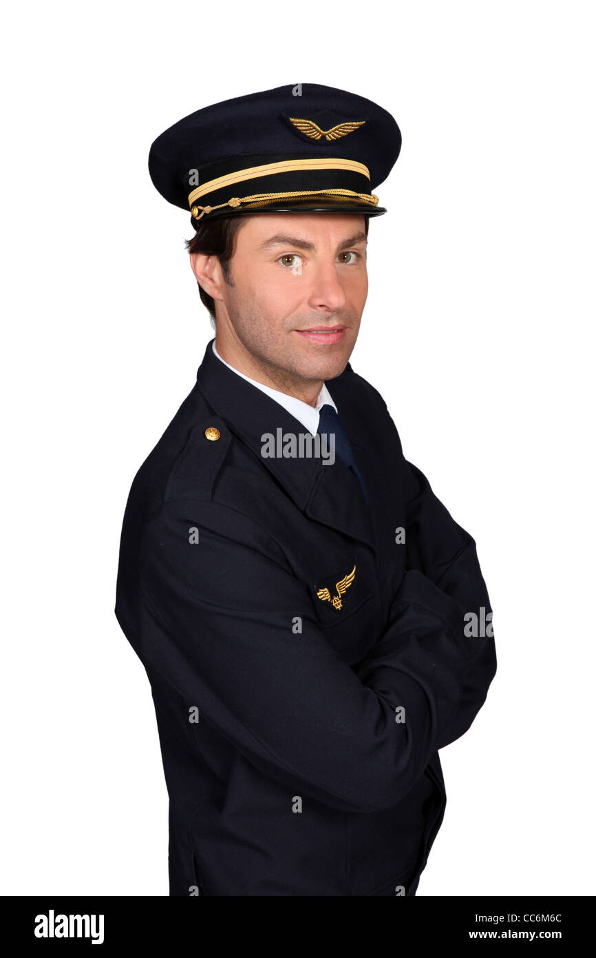 Man in Captain's outfit Stock Photo - Alamy