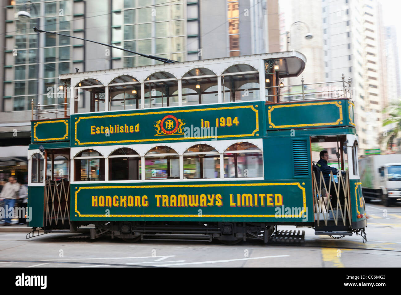 China, Hong Kong, Tram Stock Photo - Alamy