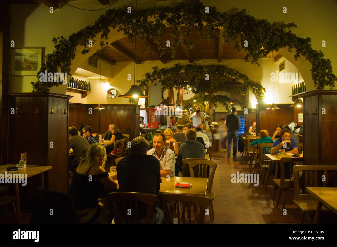 Microbrewery beer hall in Hotel Pegas Brno city Moravia Czech Republic ...