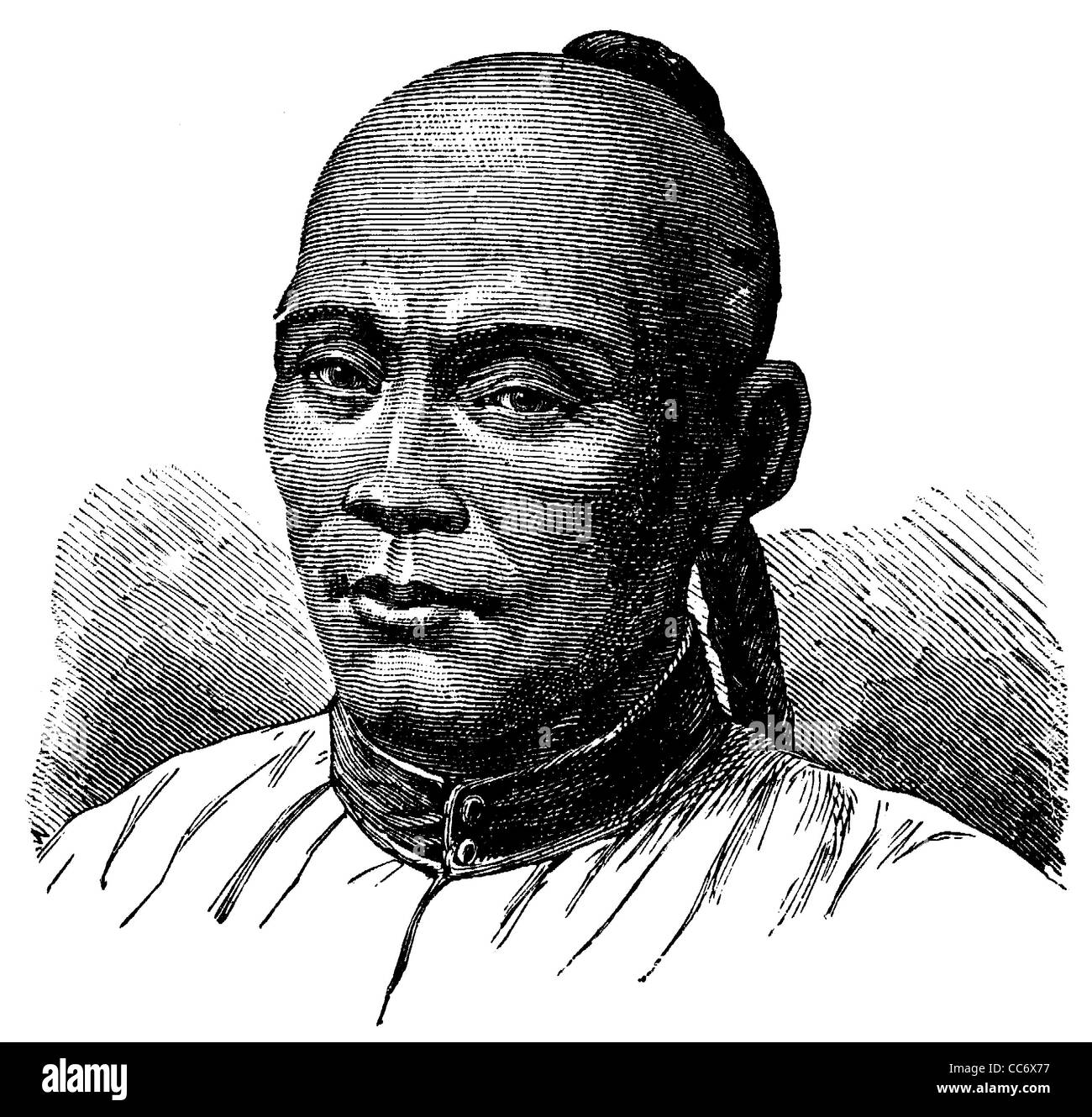 Portrait old person drawing Black and White Stock Photos & Images - Alamy