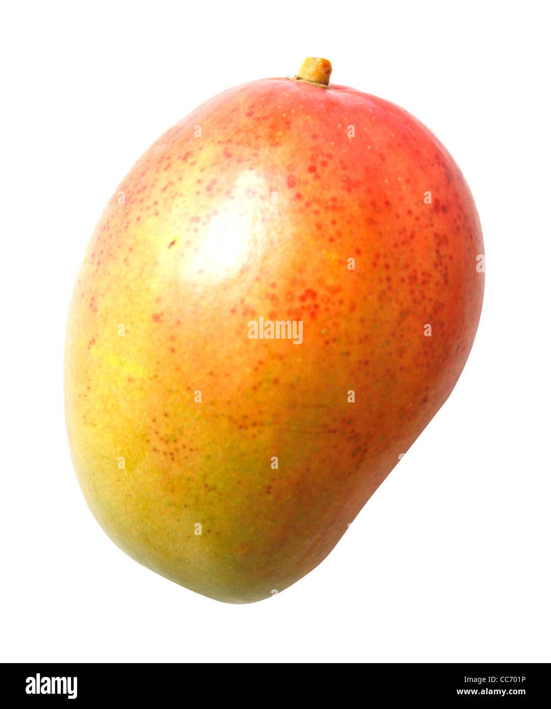 A mango fruit isolated on white Stock Photo - Alamy