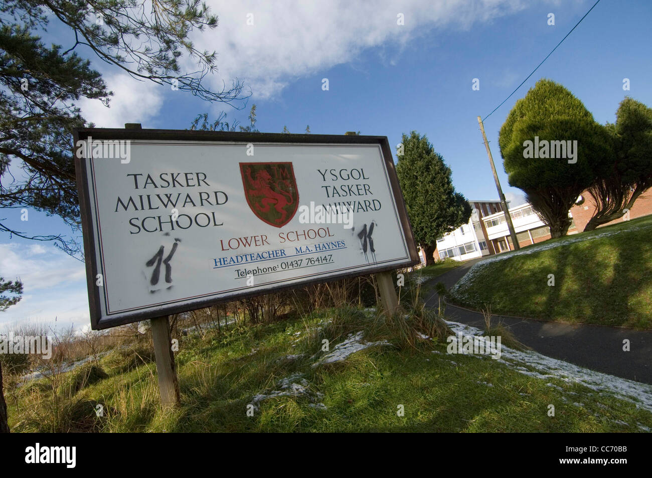 Tasker Milward Lower School in Haverfordwest, South West Wales Stock ...