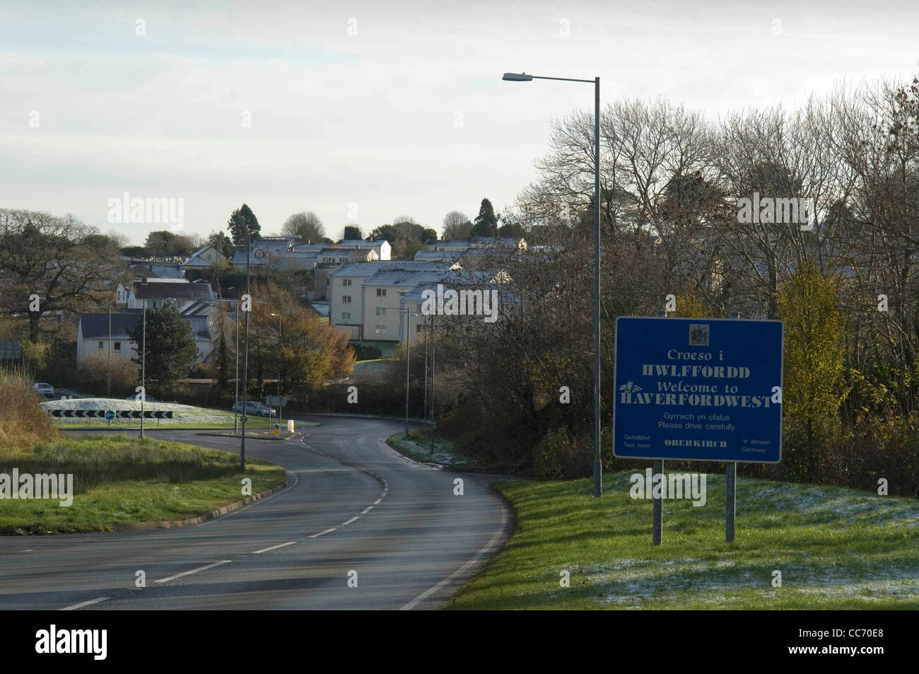 Welcome to wales road sign hi-res stock photography and images - Alamy