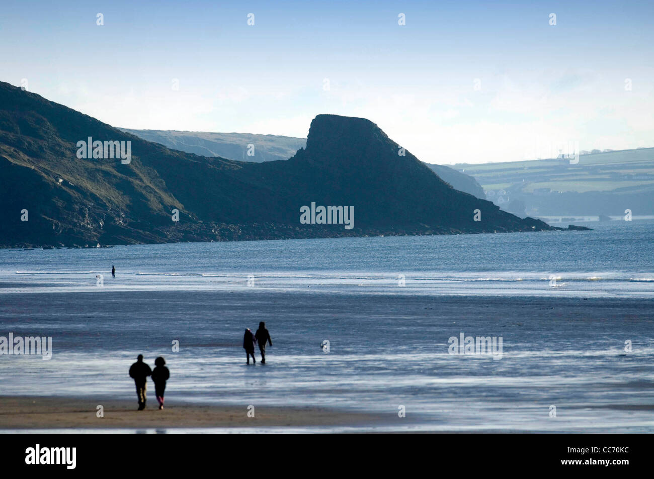 Newgale beach in Pembrokeshire, which is on the way from Haverfordwest ...