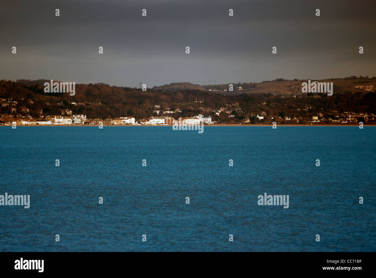 The South East Coast Coastline With A View Towards The Coastal Town of ...