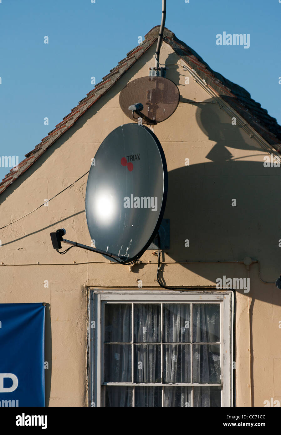 Triax TV Satellite Dish Stock Photo - Alamy