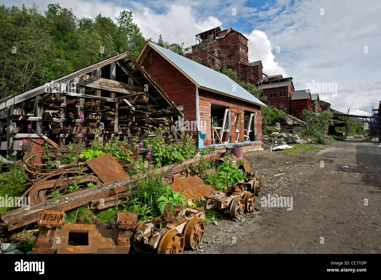 Kennicott copper mine. Wrangell-St Elias National Park. Alaska. USA ...