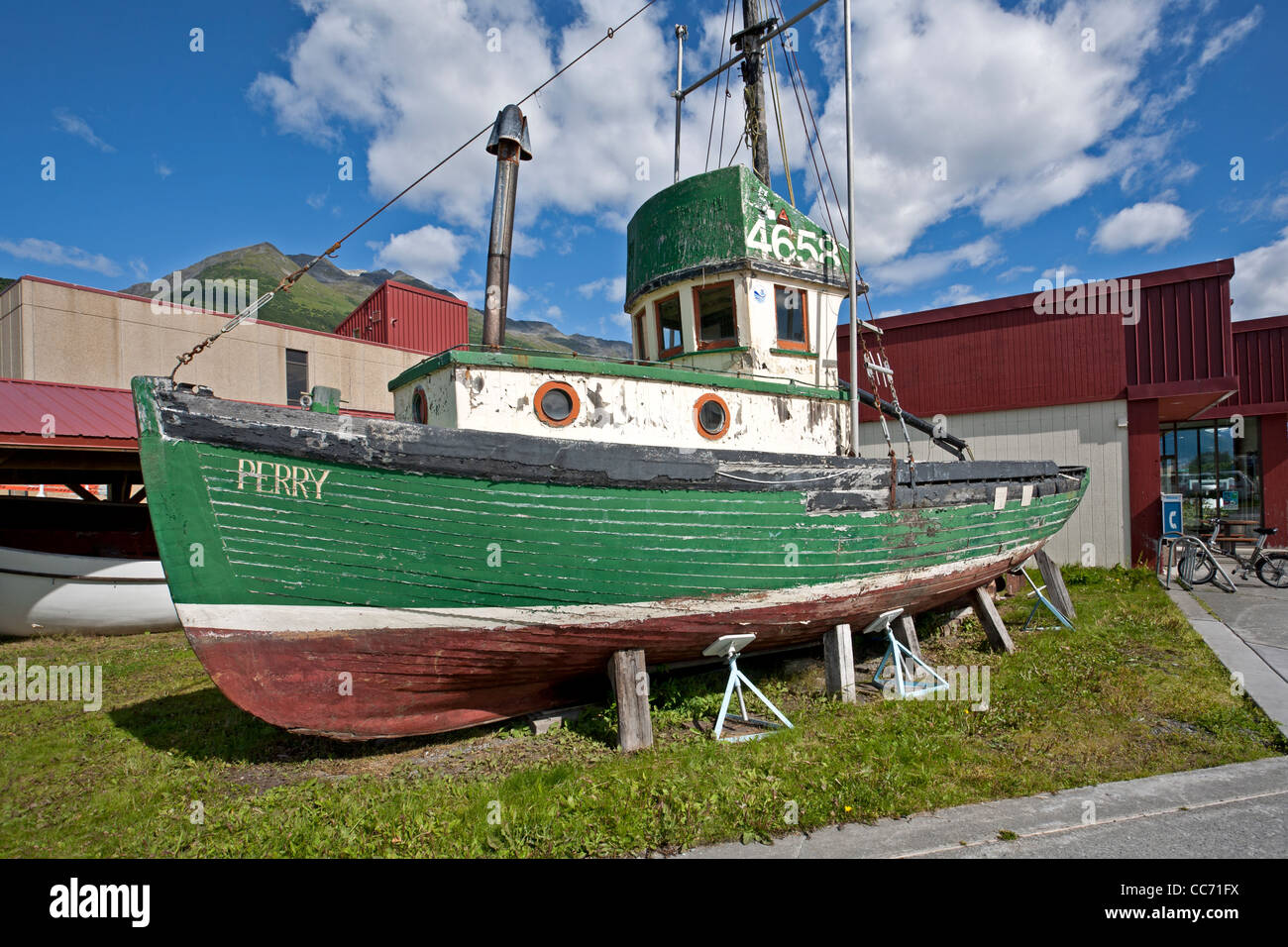 The Perry fishing boat. Valdez Museum. Alaska. USA Stock Photo - Alamy