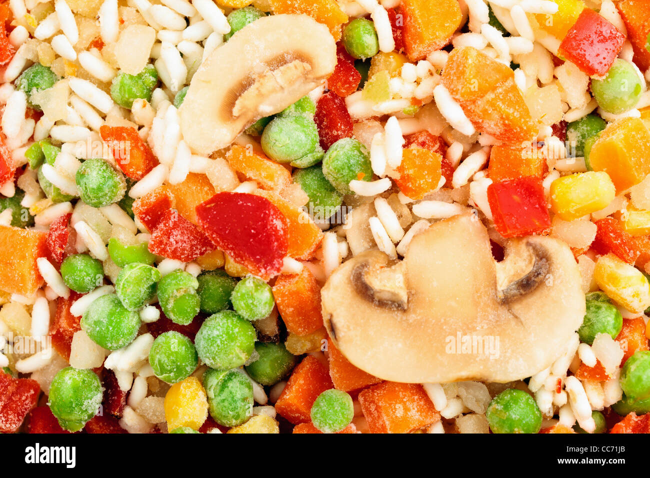 Fridge food - closeup of frozen vegetables Stock Photo - Alamy