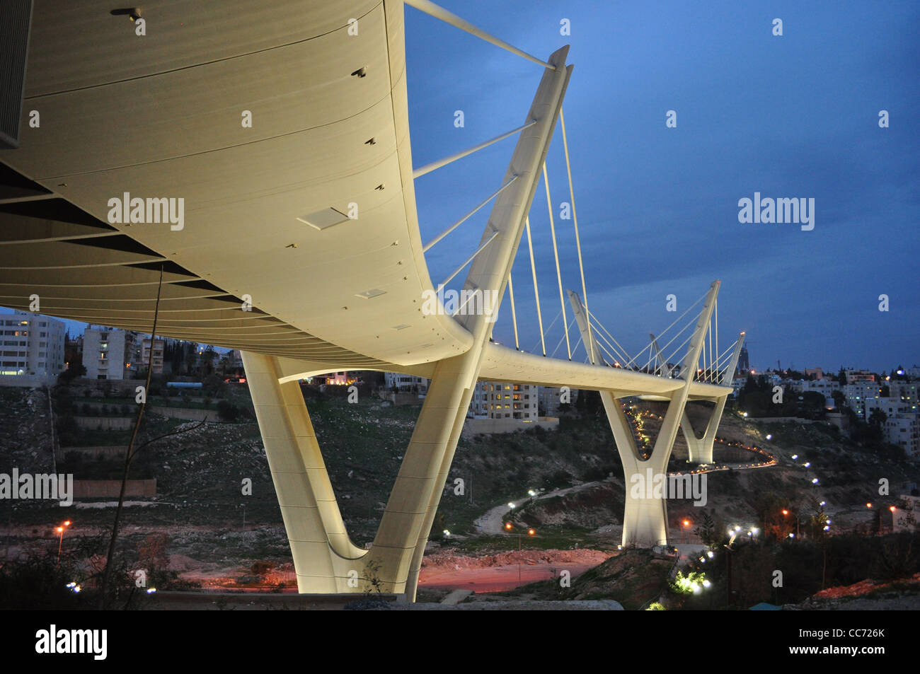 Suspended bridge in Amman,Jordan Stock Photo - Alamy