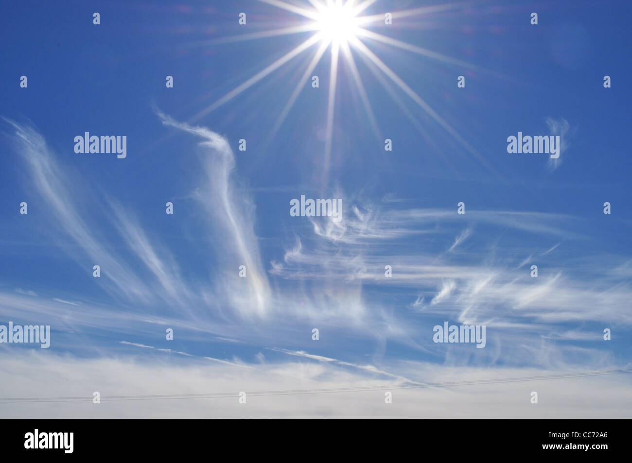 Sun ray in Jordan Stock Photo - Alamy