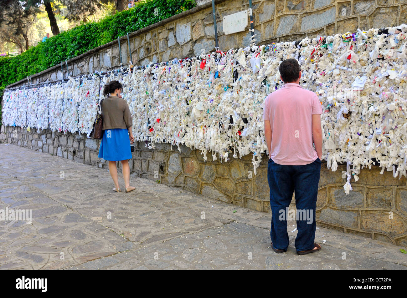 Message Prayer Wall Meryemana Shrine Virgin Mary Ephesus Turkey ...