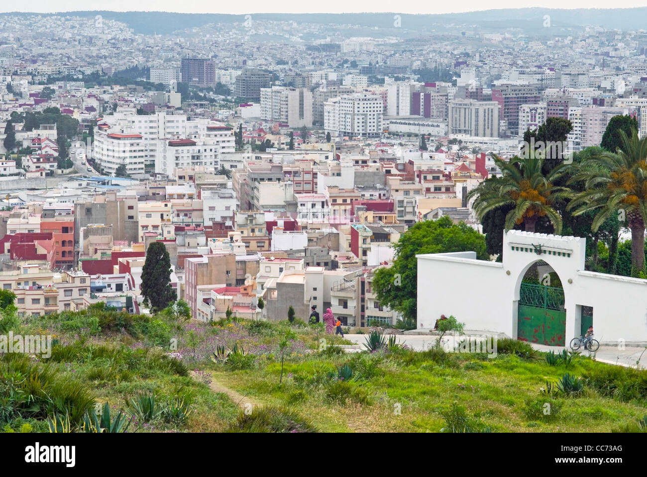 View of Tangier from Charf Hill, Tangier, Morocco, North Africa Stock ...
