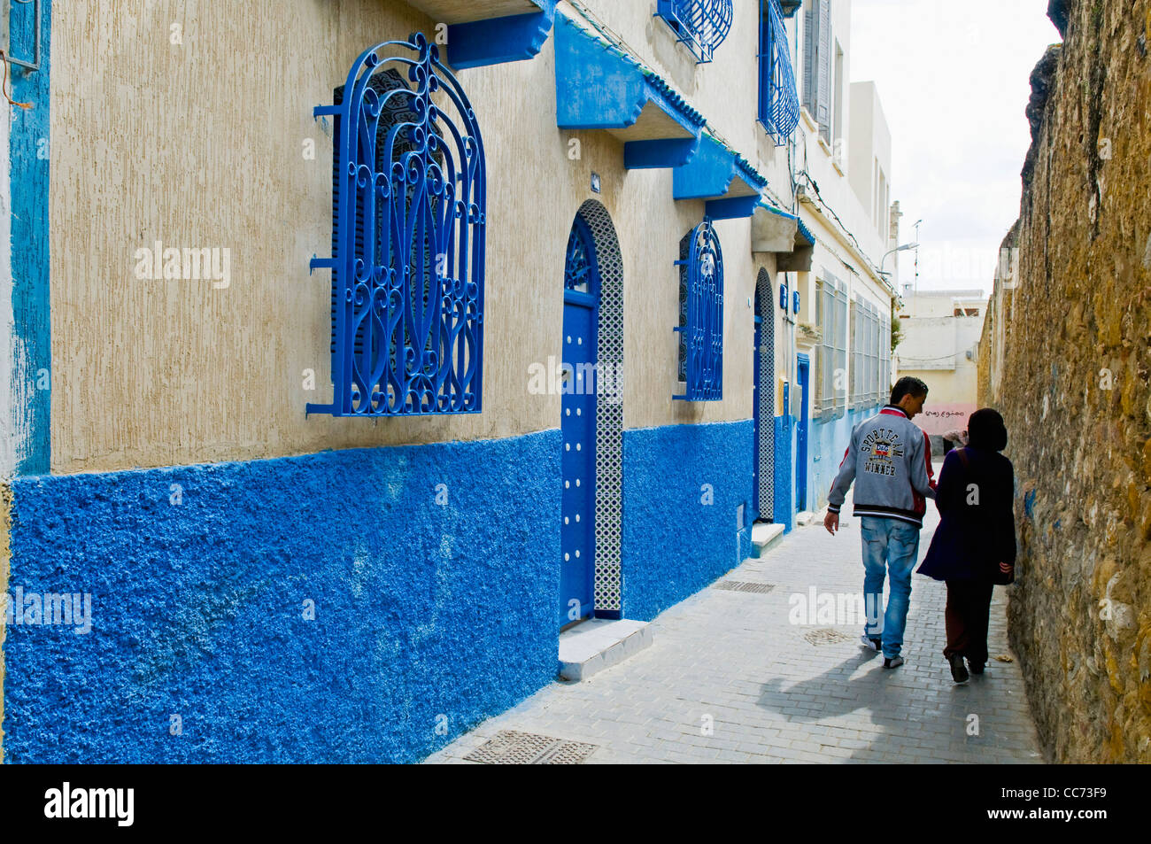 Street in the Kasbah, Tangier, Morocco, North Africa Stock Photo - Alamy