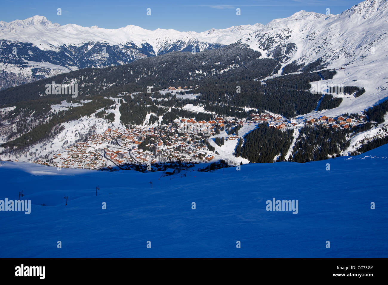 Resort meribel hi-res stock photography and images - Alamy