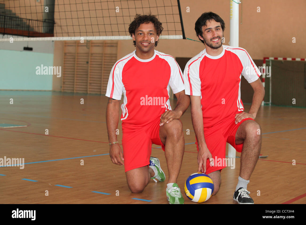 Two volleyball players hi-res stock photography and images - Alamy