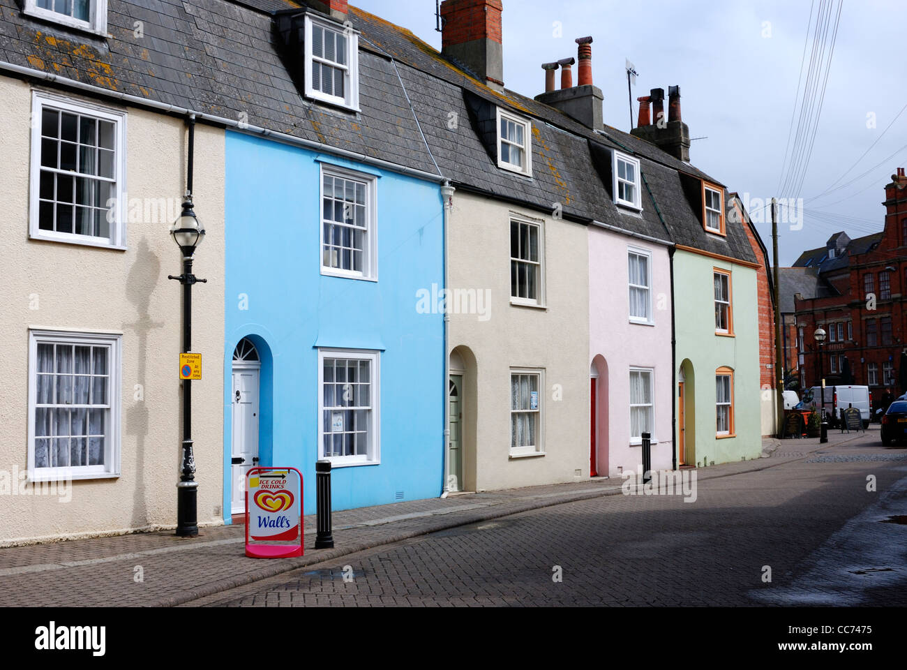 walls ice cream sign cove street weymouth dorset Stock Photo - Alamy
