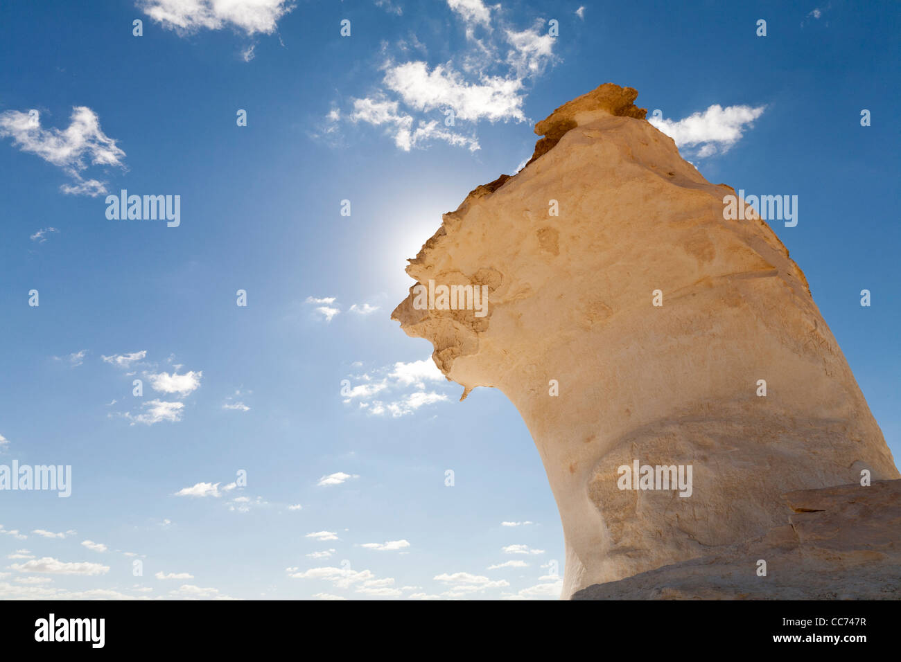 Inselberg the white desert surrounds the oasis of farafra hi-res stock ...