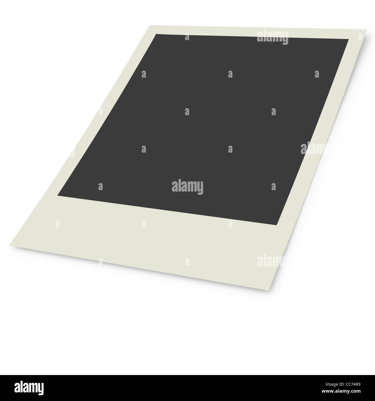 Blank polaroid print on white background Stock Photo - Alamy