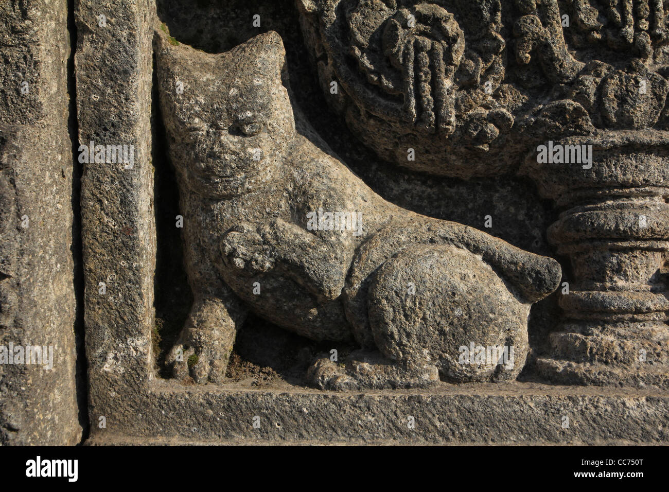 statue close up Prambanan Hindu temple Yogyakarta Central Java ...