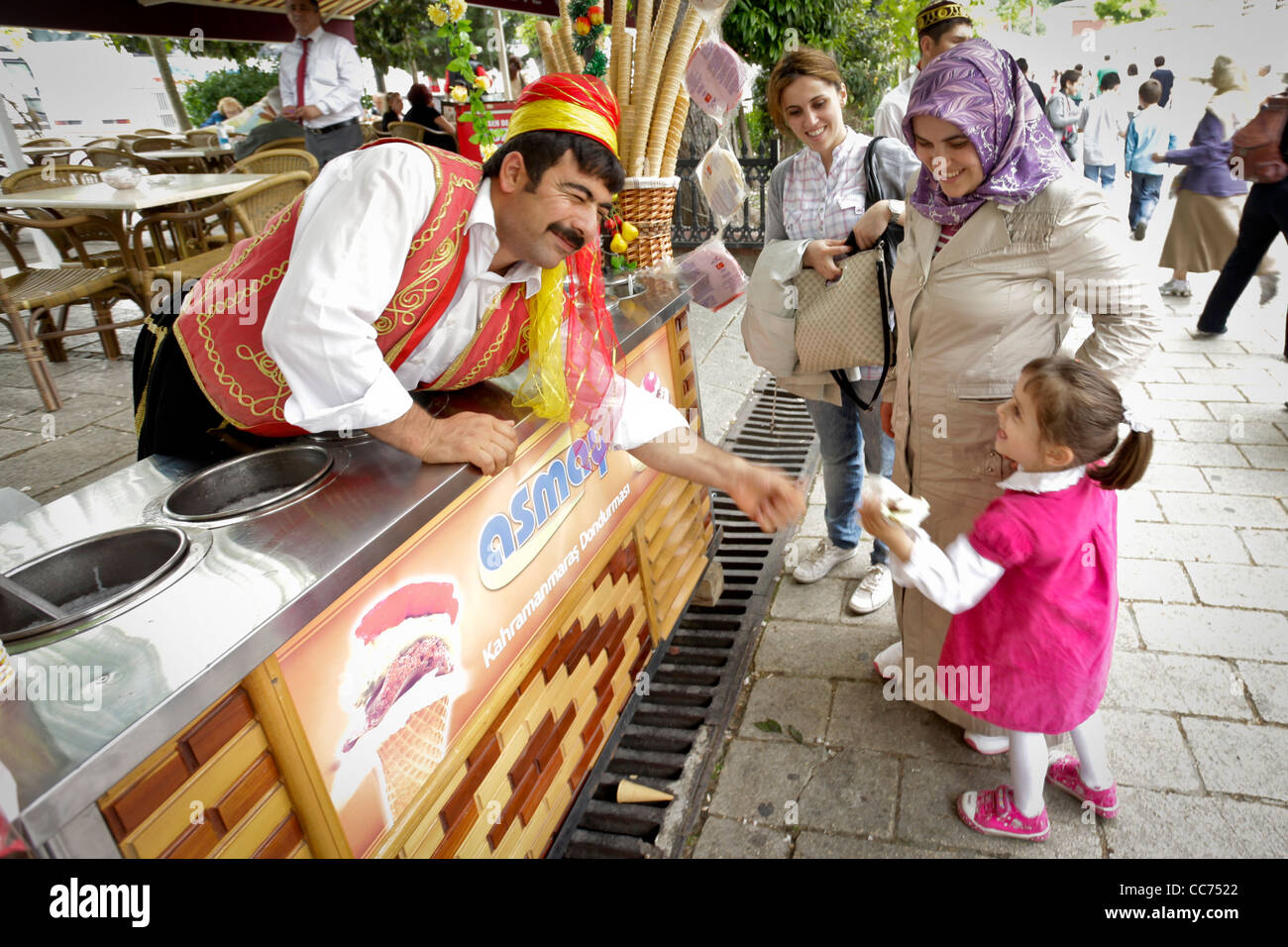 Turkey ice cream girl hi-res stock photography and images - Alamy