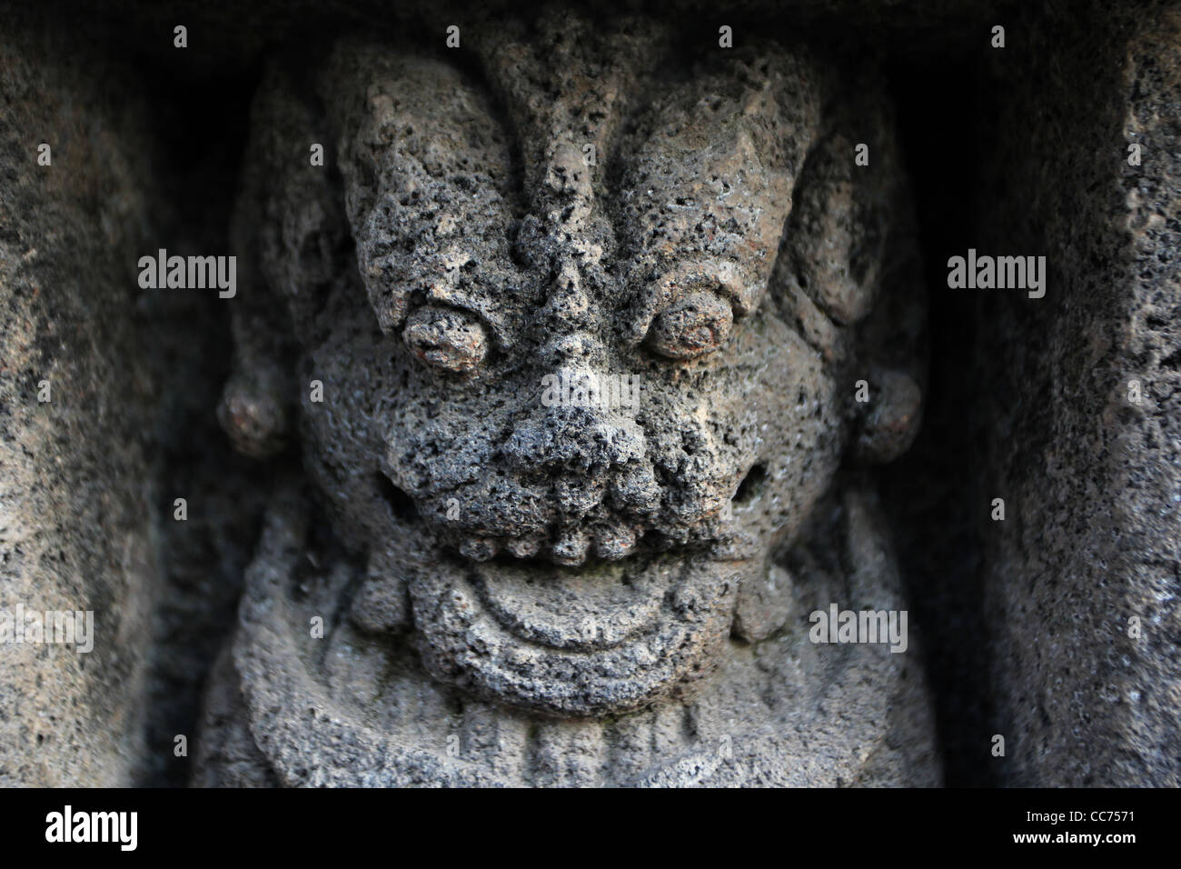 statue close up Prambanan Hindu temple Yogyakarta Central Java ...