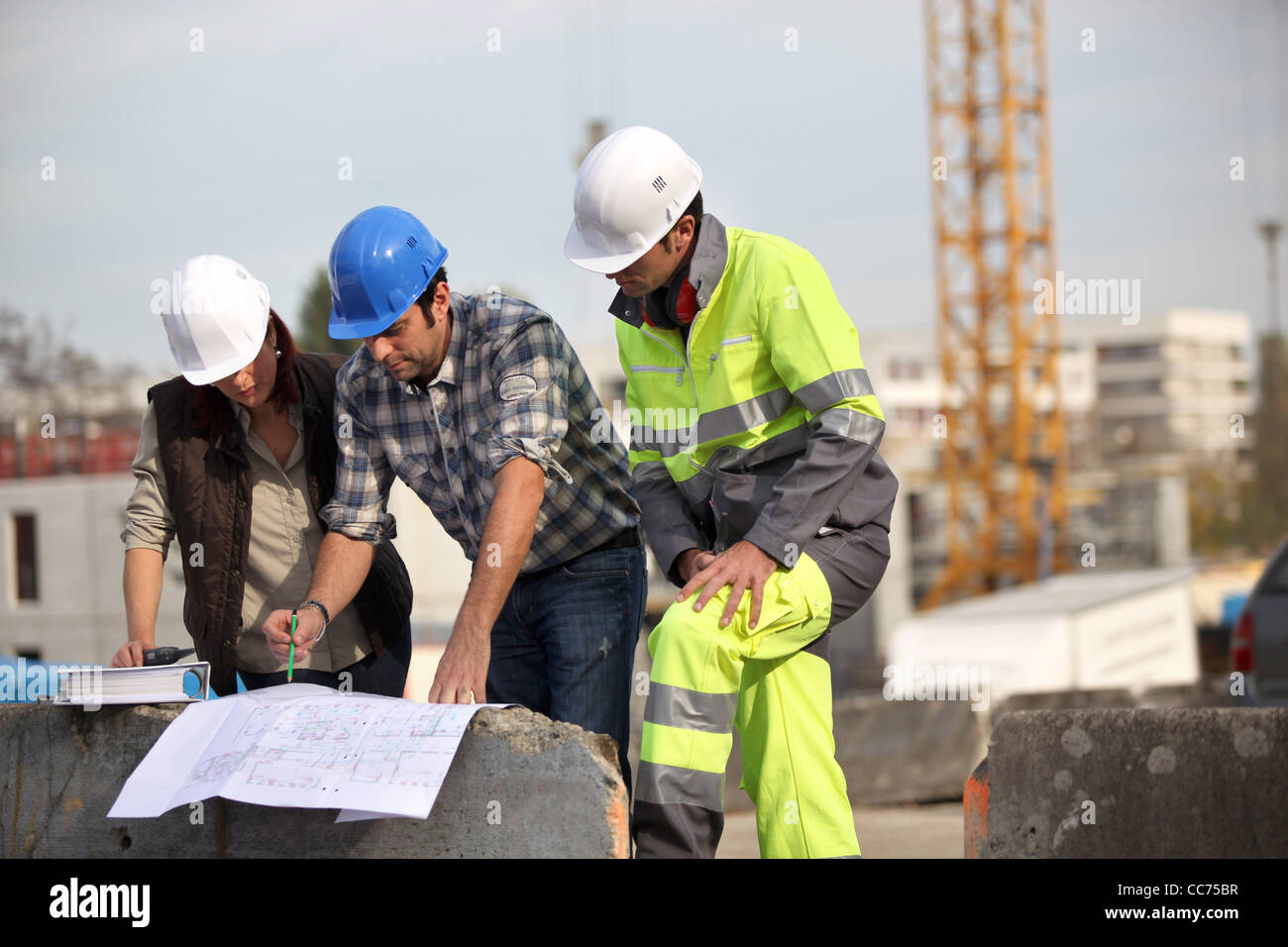 Contractors blueprints hi-res stock photography and images - Alamy