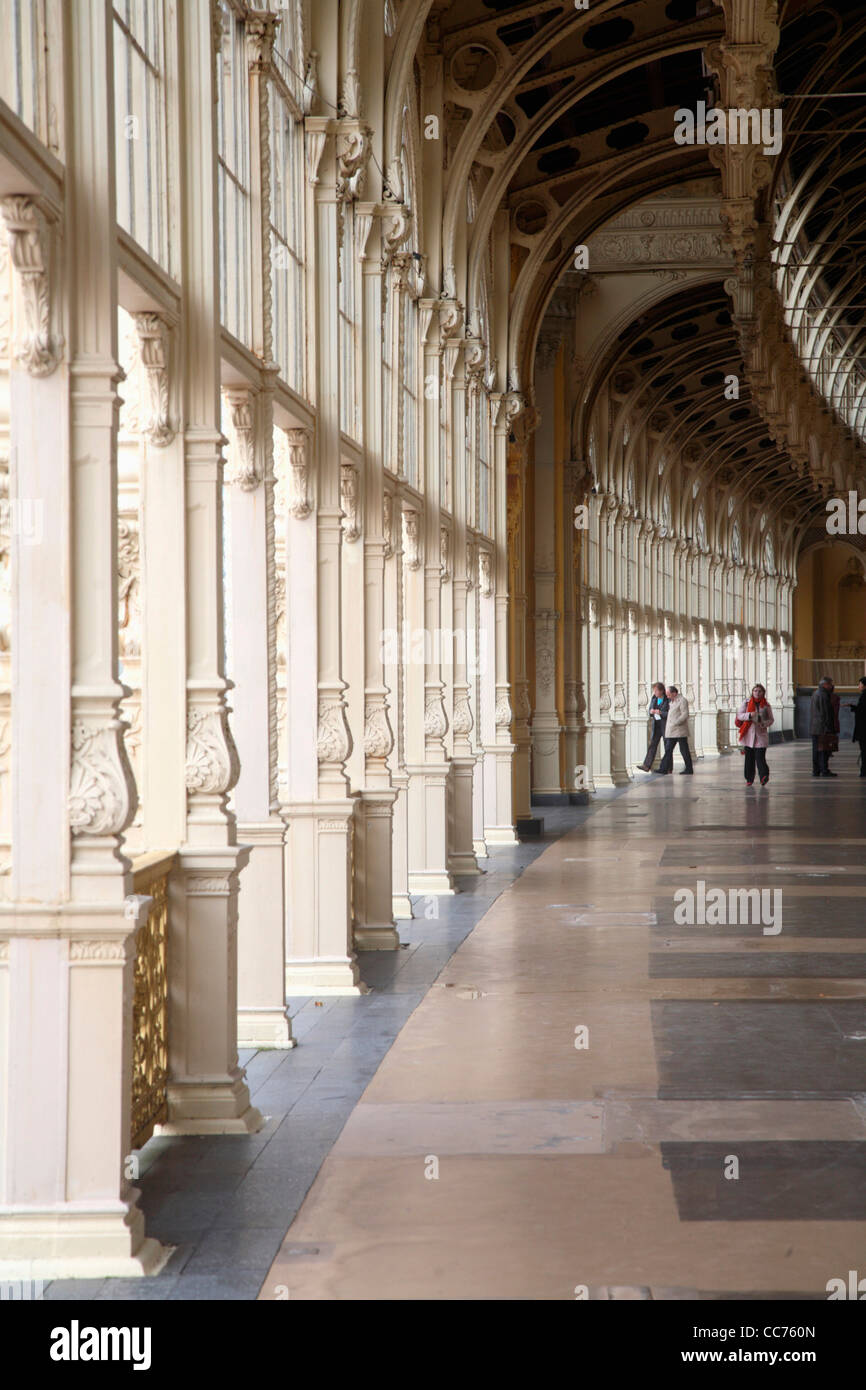 Europe, Czech Republic, Marianske Lazne. Cast-iron structure of the ...