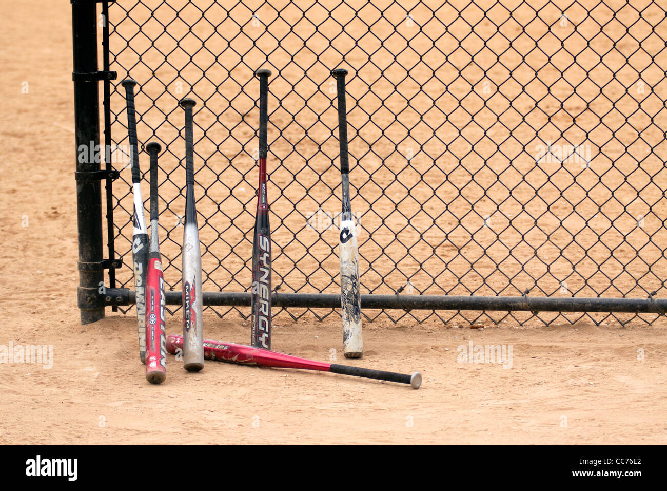 Fence playground baseball softball hi-res stock photography and images ...