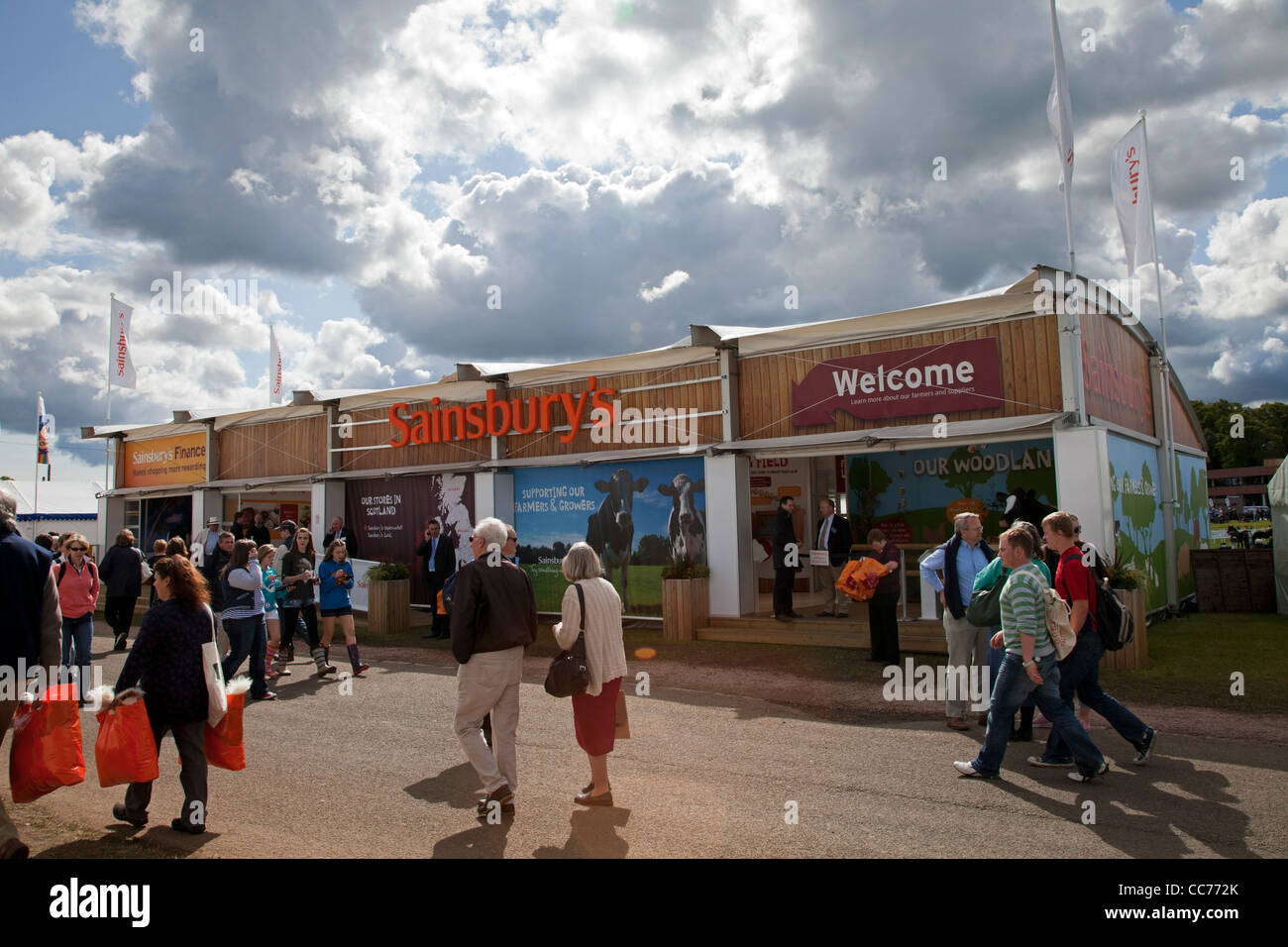 Sainsbury's stand at the Royal Highland Show, Ingliston, Edinburgh ...