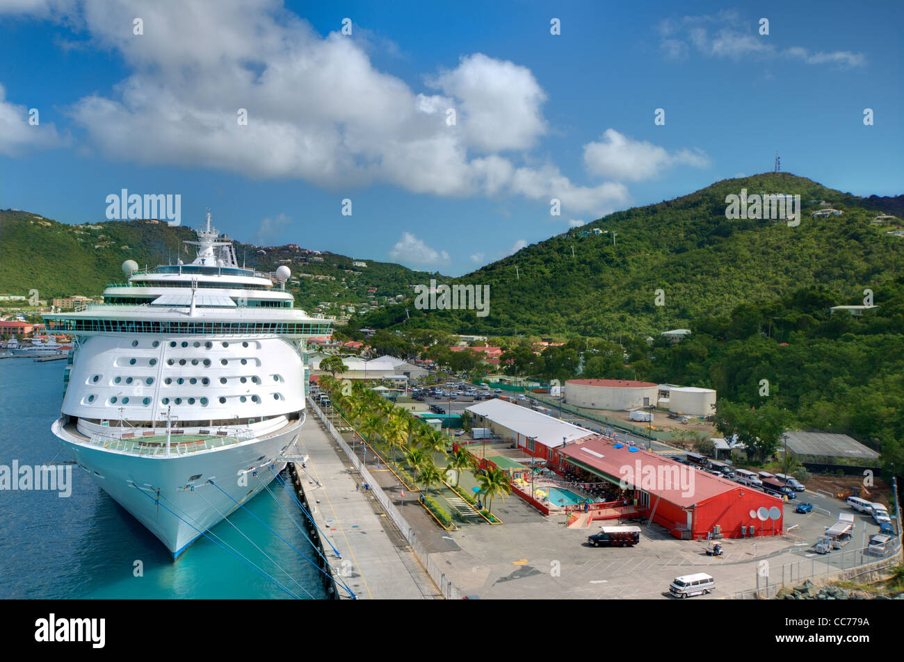 Port at St. Thomas, U.S. Virgin Islands Stock Photo - Alamy